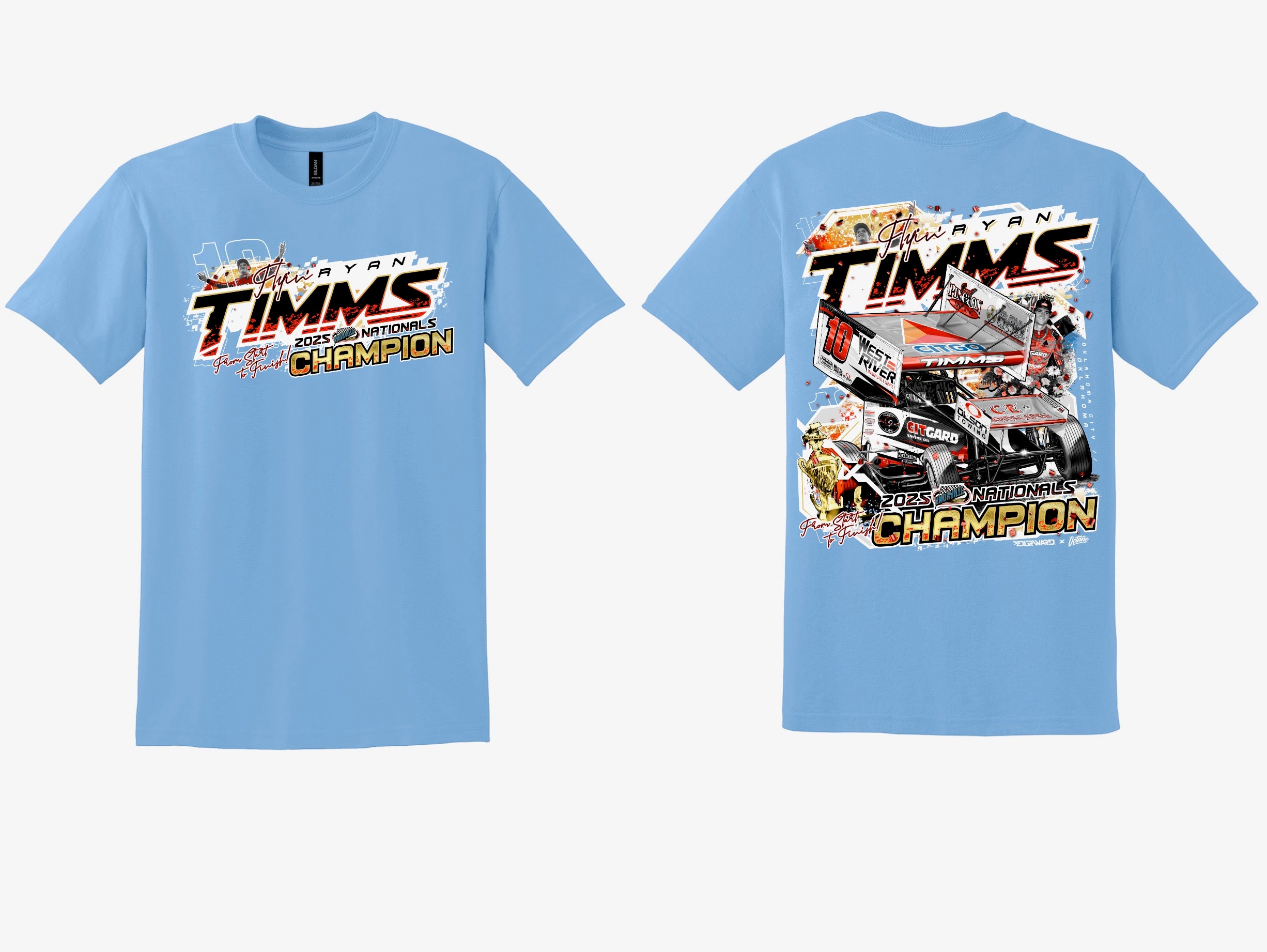 Knoxville Nationals Champion T-Shirt - Carolina Blue – Ryan Timms Merch