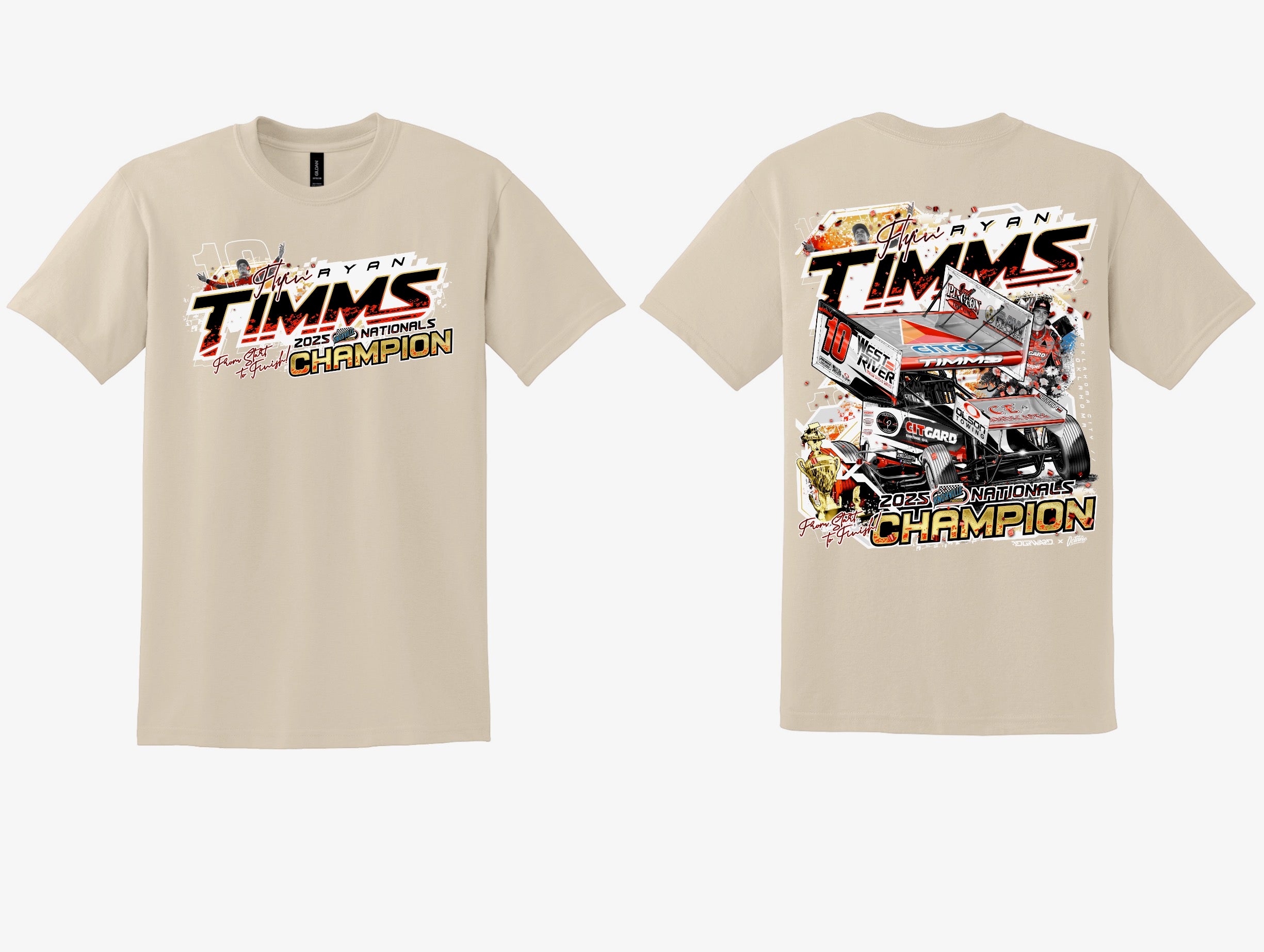 Knoxville Nationals Champion T-Shirt - Sand – Ryan Timms Merch