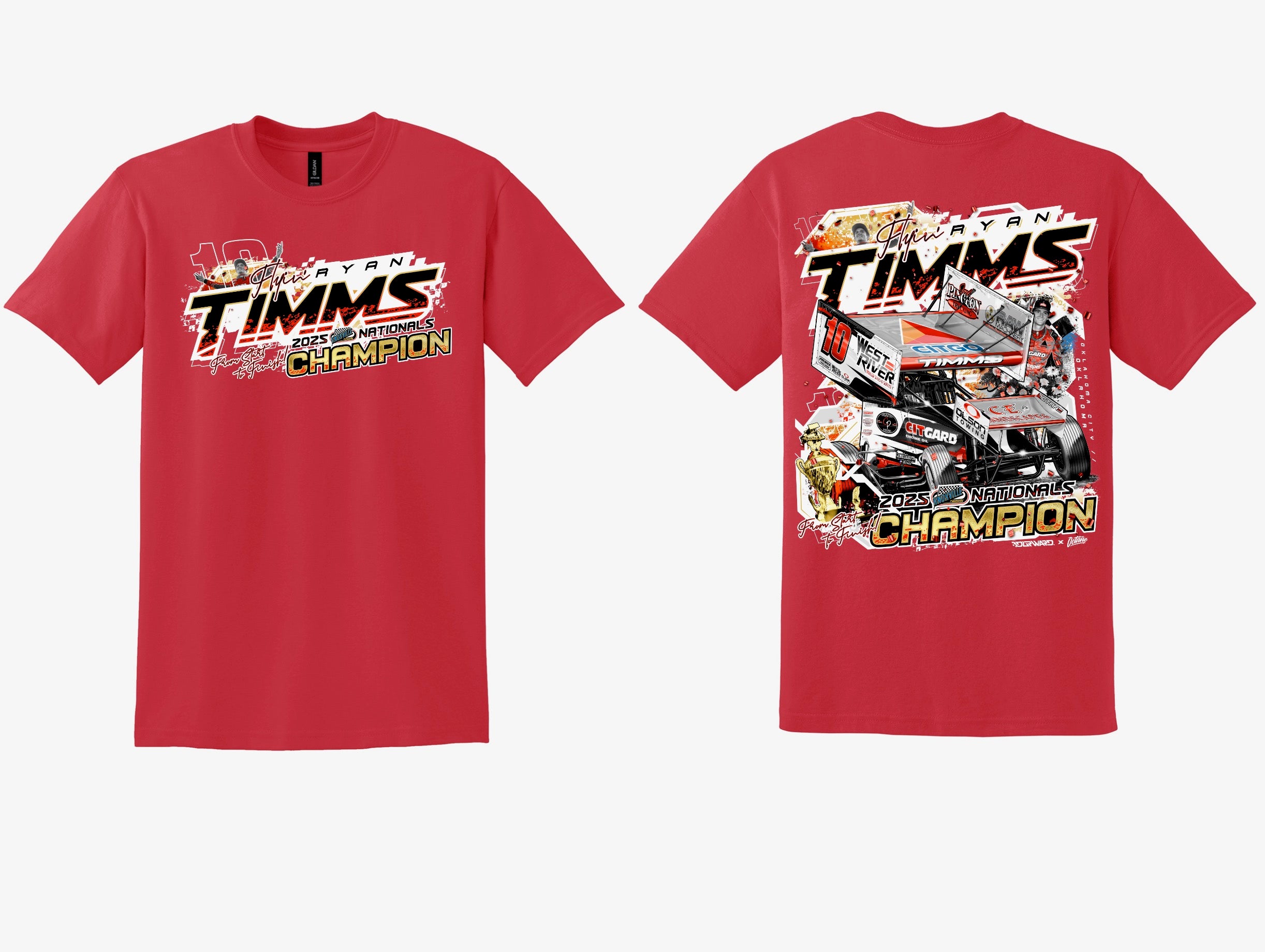Knoxville Nationals Champion T-Shirt - Red – Ryan Timms Merch
