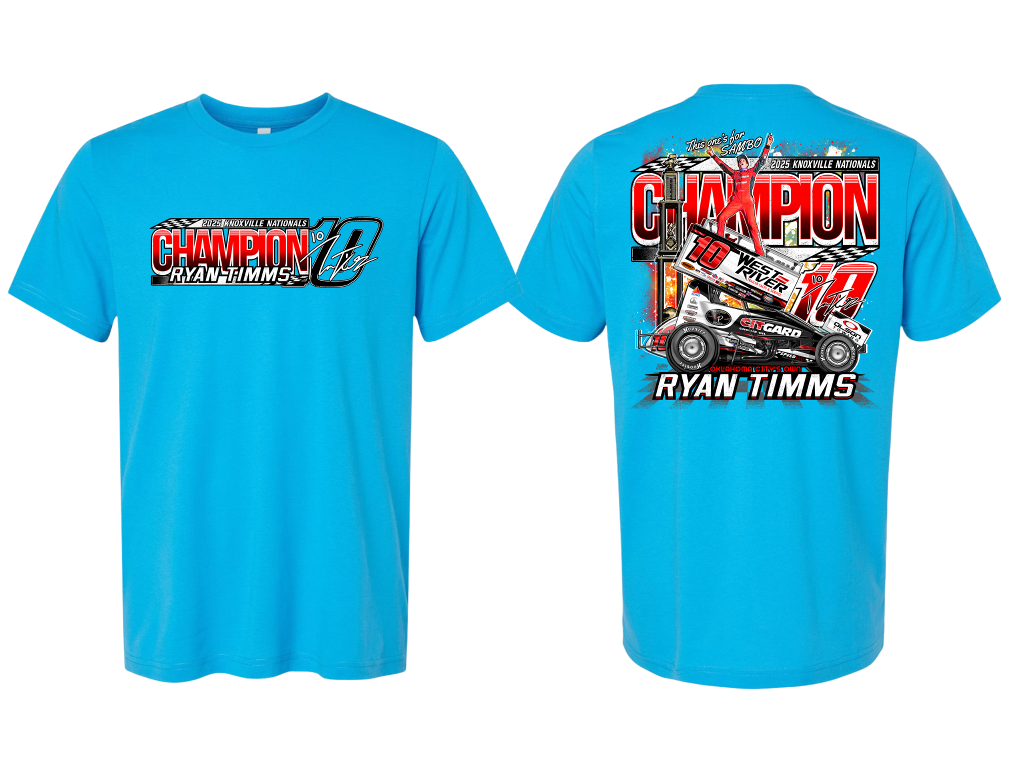 Natty Champ T-Shirt - Turquoise – Ryan Timms Merch