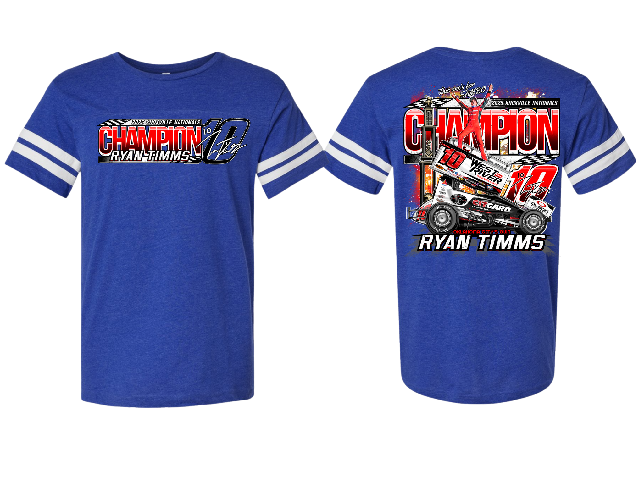 Natty Champ Jersey Tee - Royal/White – Ryan Timms Merch